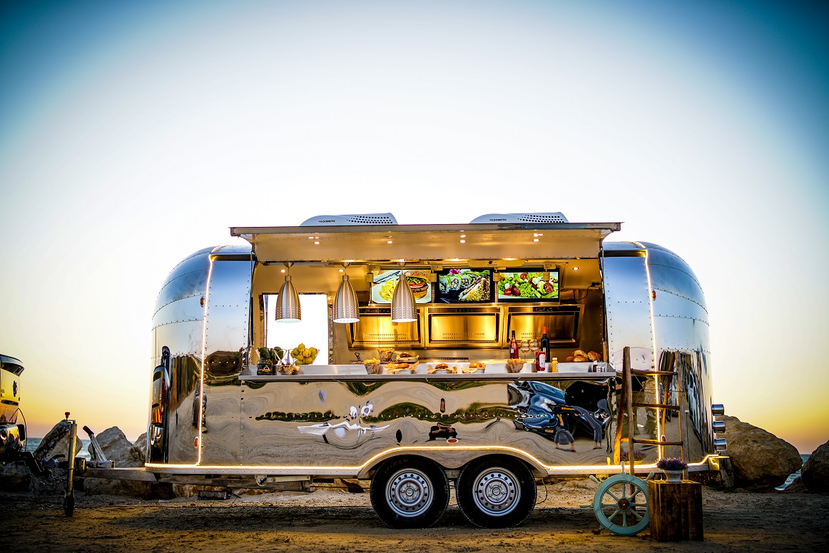 Customize-Retro Catering trailer Stainless steelFood truck Food Trailer ...